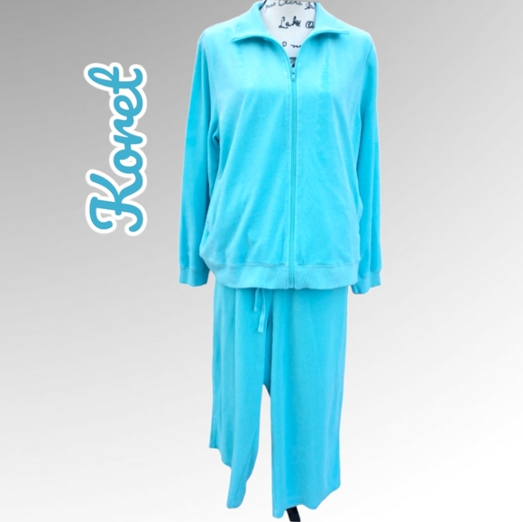 Koret | Pants & Jumpsuits | Koret Womens Turquoise 2 Piece Set | Poshmark